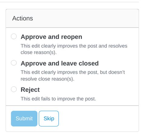 Suggested Edits Dialog Needs A Report Button Meta Stack Exchange