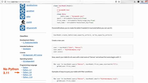 Python 311312 Support · Issue 1228 · Pynamodbpynamodb · Github