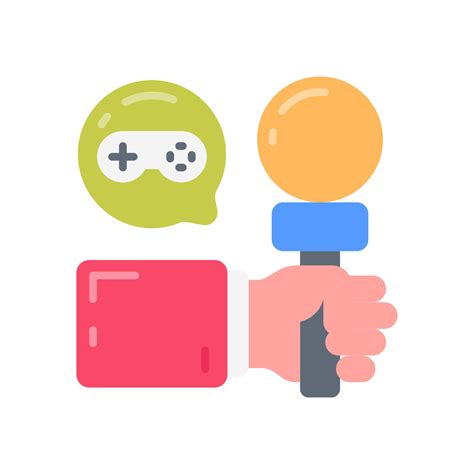Esports Interviews Icon In Vector Illustration 25729514 Vector Art At