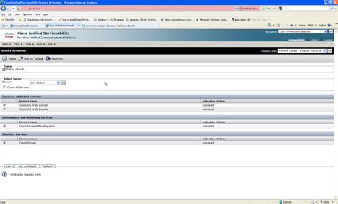 Solved Unity Connection Can T See Optional Services Cisco Community