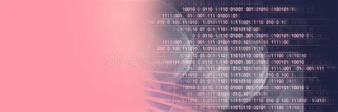 Computer Code Processing Against A Pink And Gradient Background
