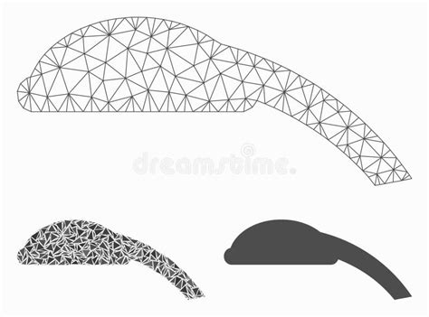 Shower Head Vector Mesh Network Model And Triangle Mosaic Icon Stock Vector Illustration Of