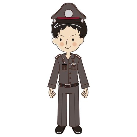 Premium Vector Thai Police In Uniform