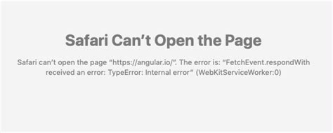 Fetchevent Respondwith Received An Error Typeerror Internal Error Webkitserviceworker