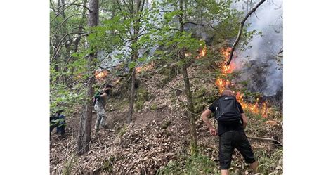 Стотици доброволци се борят с огъня край Сенокос