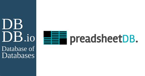 SpreadsheetDB Database Of Databases