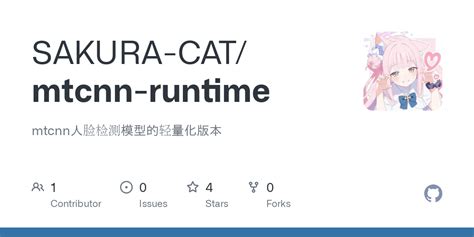 Github Sakura Cat Mtcnn Runtime Mtcnn