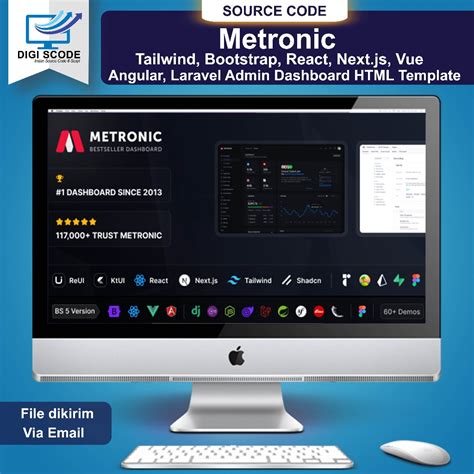 Jual Metronic Tailwind Bootstrap React Nextjs Vue Angular