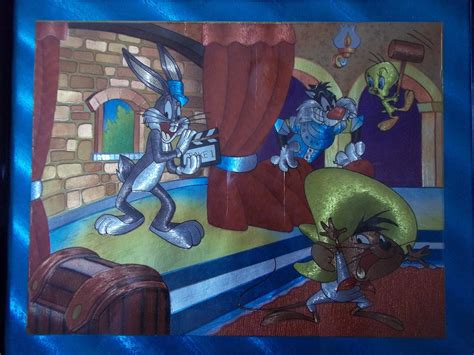 Looney Tunes Magic Effects Art 1990s Vintage Cartoon Metallic Art