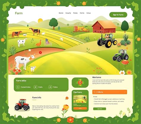 Farm Layout For A Farming Streamer With Natural Colors Farm Scene Creative Game Interface A