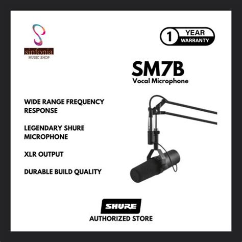 Jual Shure Sm7b Vocal Microphone Kota Bandung Sinfonia Music Shop