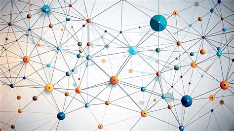 Abstract Network With Interconnected Nodes And Lines A Visual Representation Of Connectivity