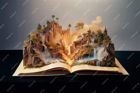 소설 스토리텔링을 위한 오픈 북 개념 무료 사진