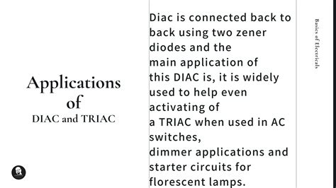 Diac And Triac Basics PDF Science