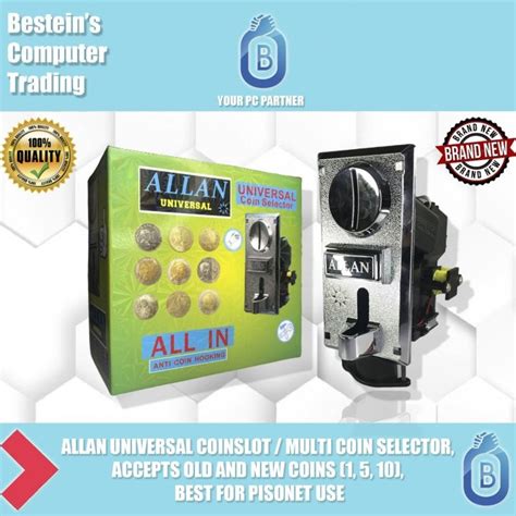 allan universal coinslot accepts old and new coins 1 5 10 best for pisonet use at 375 00