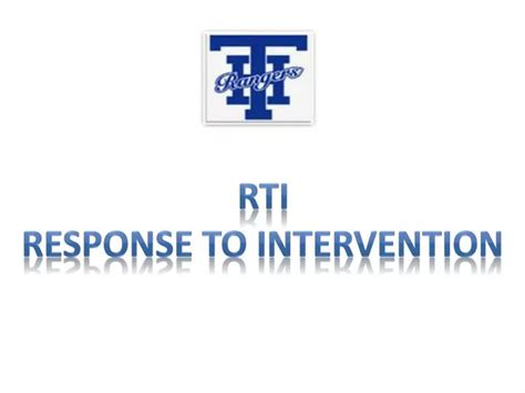 PPT RTI Response To Intervention PowerPoint Presentation Free Download ID 2778068