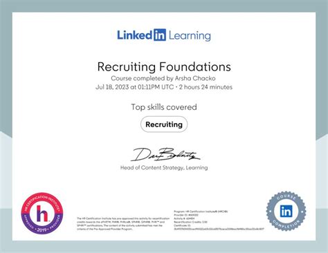 Arsha Chacko On Linkedin Certificate Of Completion