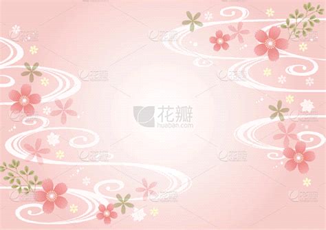 日本 樱花 粉色 式样 和服 女人 自然美 女儿节 春天 波浪