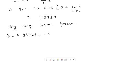 Solved 1 Use The Euler Method With Step Size H 01 To Obtain An