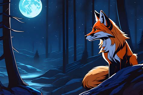Full Moon Fox By Paigecompositor On Deviantart