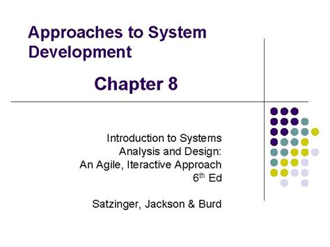 introduction to systems analysis and design an agile