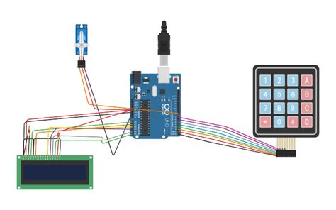 Circuit Design Door Lock Sequrity Password Tinkercad