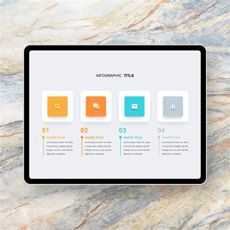 Square Horizontal List PowerPoint Templates Infographic Powerpoint Powerpoint Templates