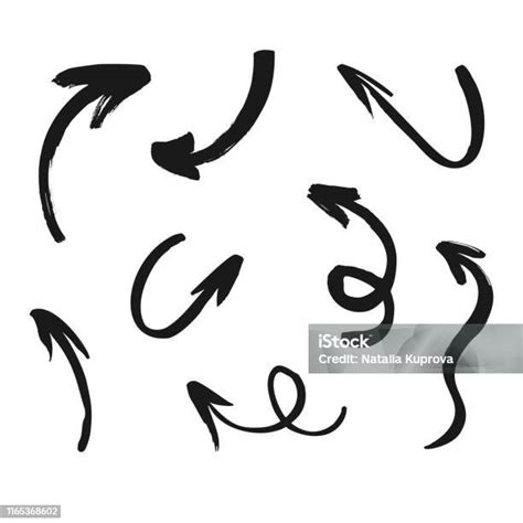 손으로 그린 화살표 세트입니다 벡터 낙서 아이콘입니다 스케치에 대한 스톡 벡터 아트 및 기타 이미지 스케치 화살표 개체 그룹 Istock