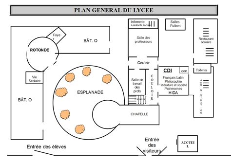 Plan Du Lycée Lycée Fulbert