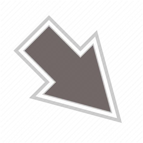 Arrow, arrows, diagonal, direction, down, move, right icon