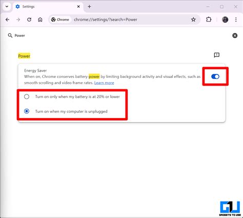 Ways To Force Chrome To Save Power With Less Battery Usage On Laptops Gadgets To Use
