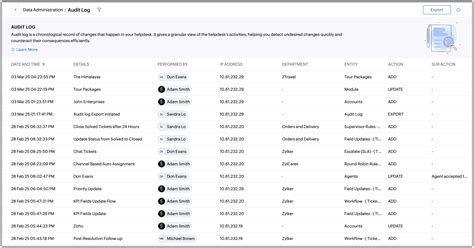 Monitoring Audit Log Online Help Zoho Desk Monitoring Audit Log Online Help Zoho Desk