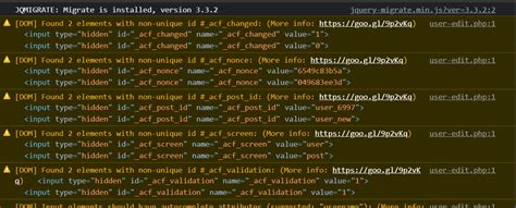 Duplicated Hidden Inputs In A Form Acf Support