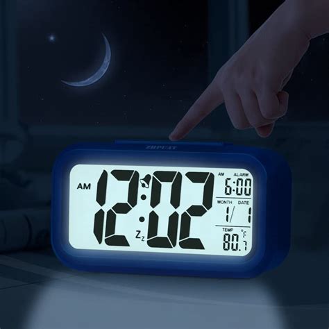 Digital Alarm Clock Electronic LCD Time Display Temperature Display Electric Clocks For