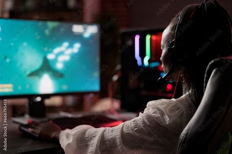 Frustrated Gamer Losing Online Multiplayer Spaceship Arcade Racing Videogame Being Defeated By