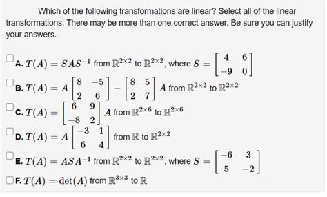 Answered Which Of The Following Transformations… Bartleby