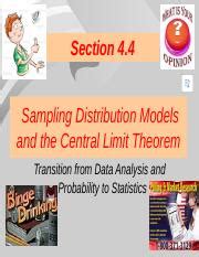 Sampling Distribution Models & Central Limit Theorem: Explained | Course Hero