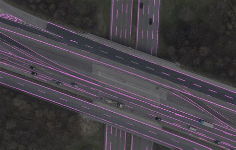 Results Of The Dl Road Marking Segmentation Magenta In Two Selected