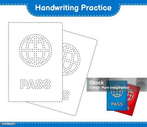 필기 연습 여권의 추적 라인 교육 어린이 게임 인쇄 워크시트 벡터 일러스트 레이 션 0명에 대한 스톡 벡터 아트 및 기타 이미지 0명 개발 공부 Istock