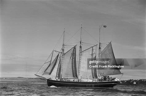 The Prince Louis Danish Three Masted Schooner Owned By The Outward