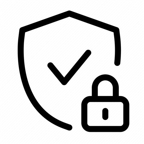 Lock Password Protection Security Shield Safety Secure Icon Download On Iconfinder