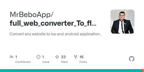 github mrbeboapp full web converter to flutter app convert any