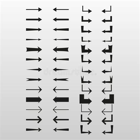 Vector Arrow Set Stock Illustration Illustration Of Black