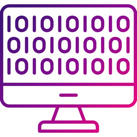 Binary Code Free Networking Icons