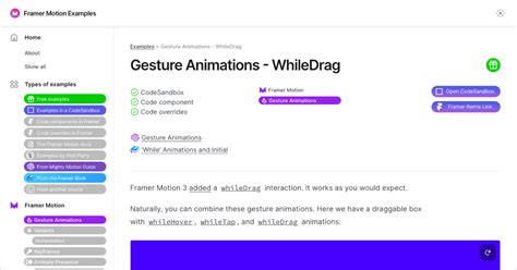 framer motion example variants