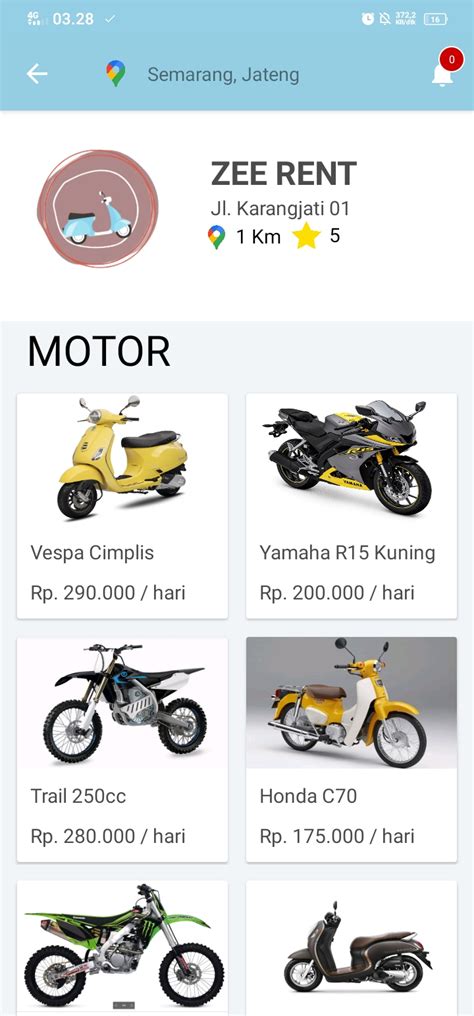 Github Brisiklurental Motor Ui Android Cardview Recycleview Tugase Asa Bikin Aplikasi Rental