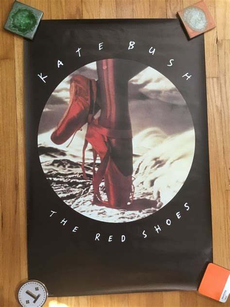 Kate Bush The Red Shoes Columbia Promo Poster Vintage Etsy