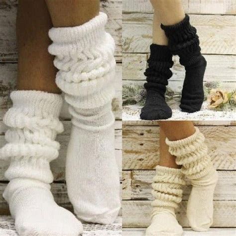 Ultimate 3 Pair Slouch Sock Pack Men Or Women Slouchy Knit Socks
