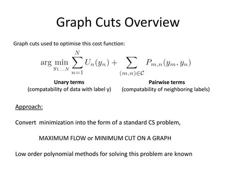 Ppt Introduction To Markov Random Fields And Graph Cuts Powerpoint