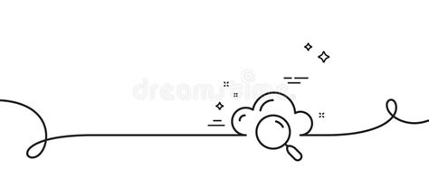 cloud computing search line icon internet data storage sign